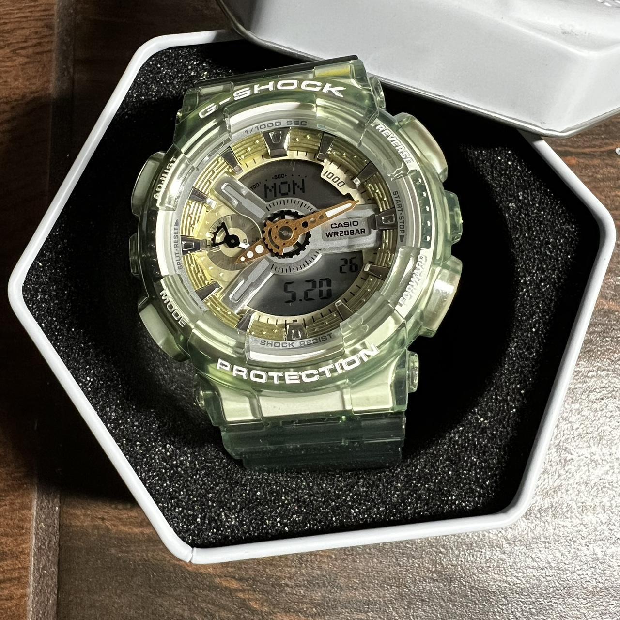 G-Shock light green transparent women’s watch... - Depop
