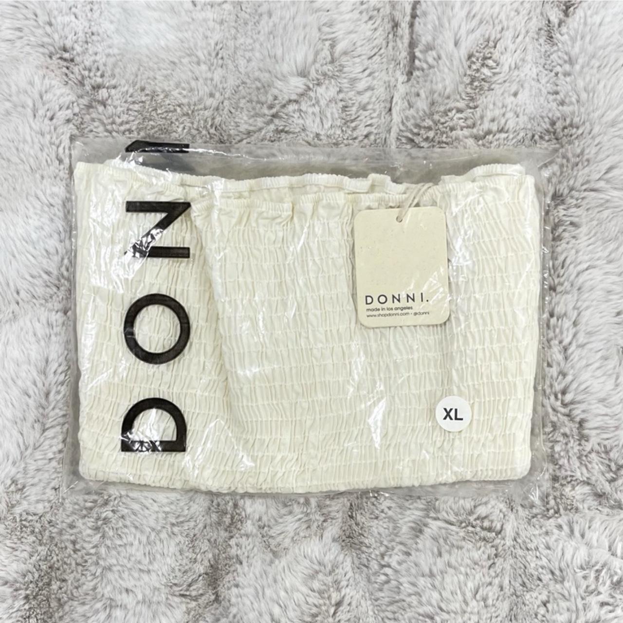 DONNI Pop Tube Top - off-white/cream. Women’s extra... - Depop