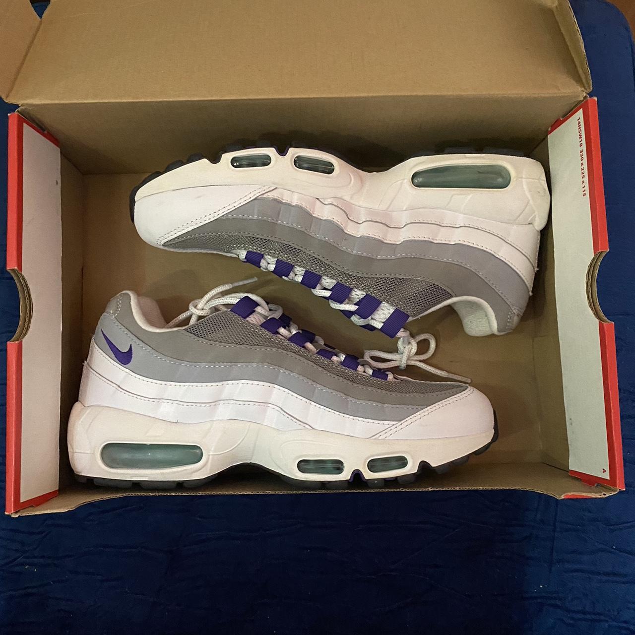 Size 9 W Size 7.5 M. Rare Nike Air Max 95s in white,... | Depop