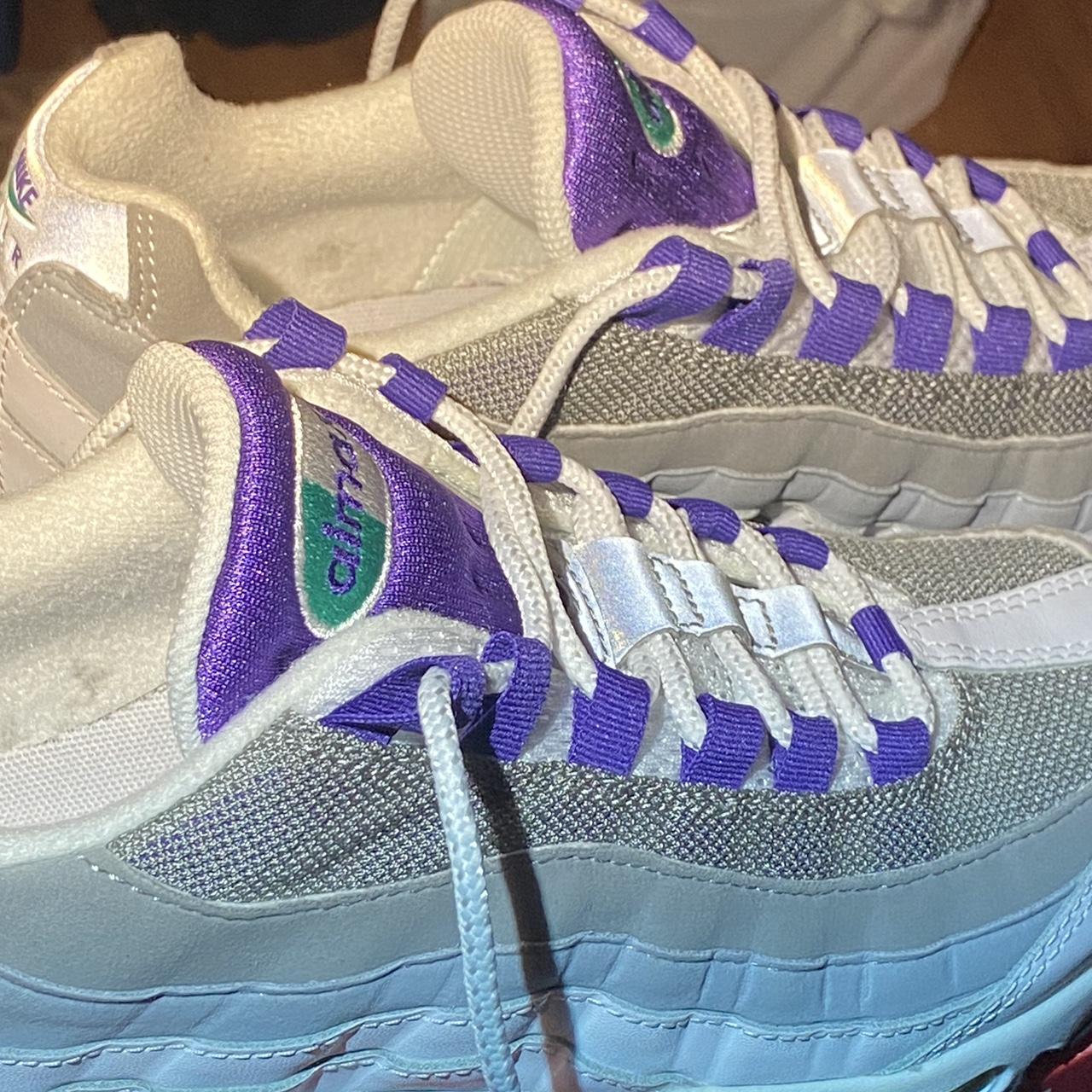 Size 9 W Size 7.5 M. Rare Nike Air Max 95s in white,... | Depop