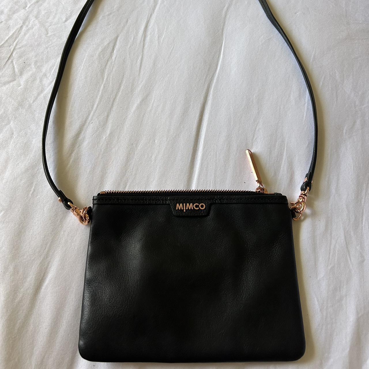 Black mimco cross-shoulder bag Excellent condition... - Depop