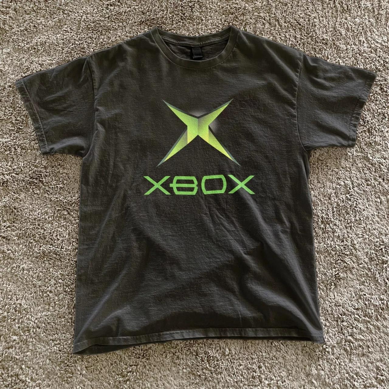 Original Xbox logo green black tee - Vintage Gaming... - Depop