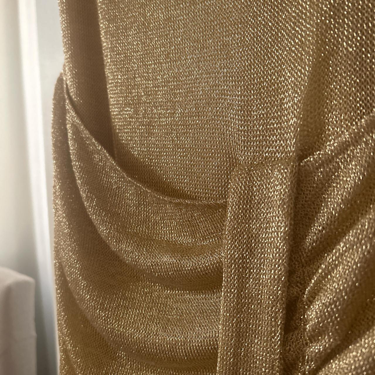 tiger mist azelma dress in gold ⭐️ super sparkly,... - Depop
