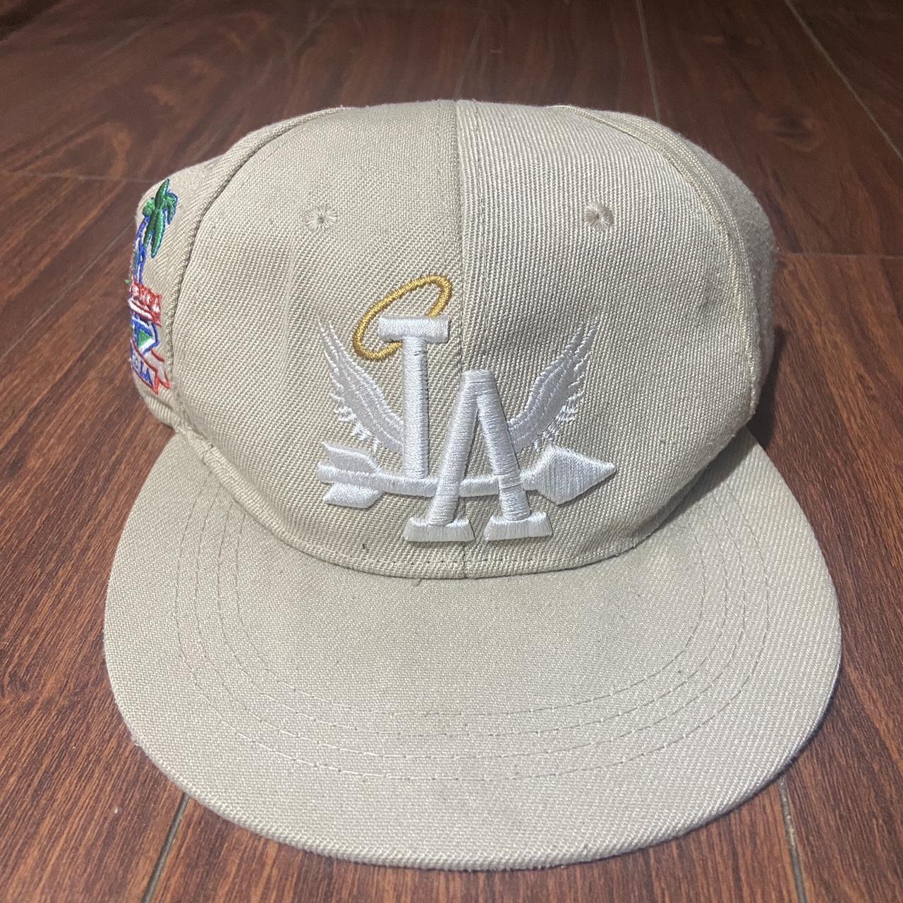 LA Wing Angel Embroidered Cap - Depop