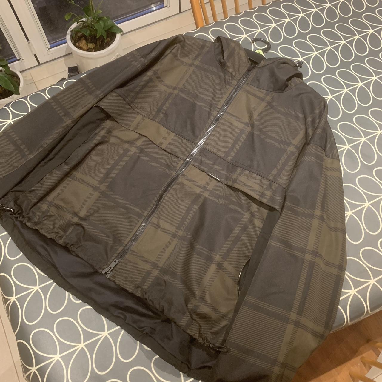 Represent Brown Check Rain Coat Brand New (unworn... - Depop