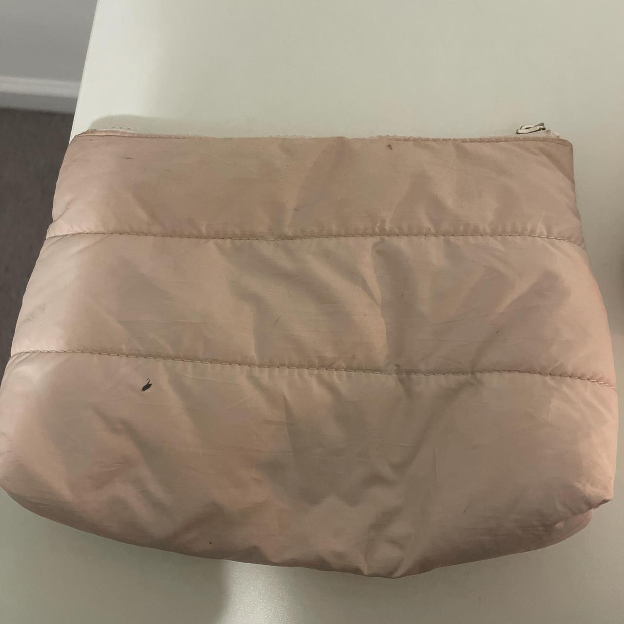 Rare Beauty Pink puffer makeup bag #makeupbag - Depop