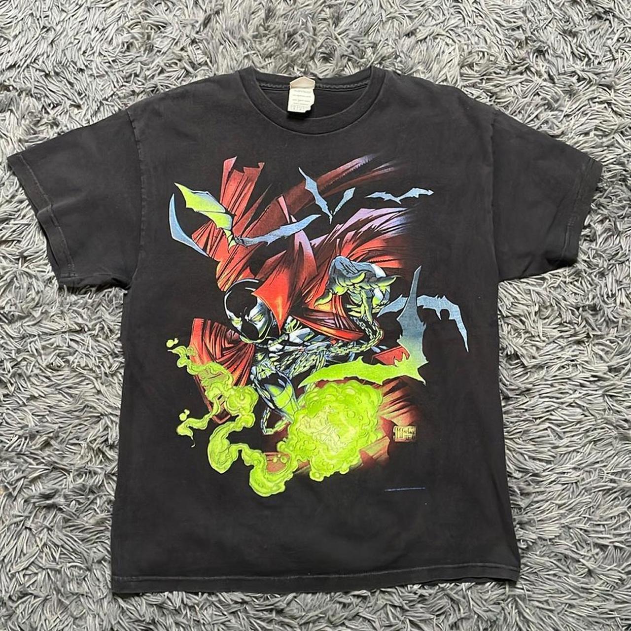 Vintage Spawn Comic Book Black Graphic Tee T Shirt... | Depop