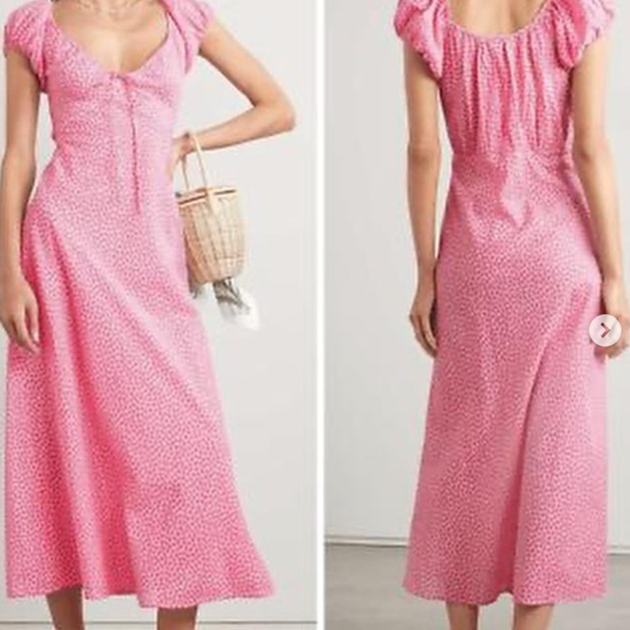 NWOT Sofia Dress Pink Cosmos Hillside Bloom Size... - Depop