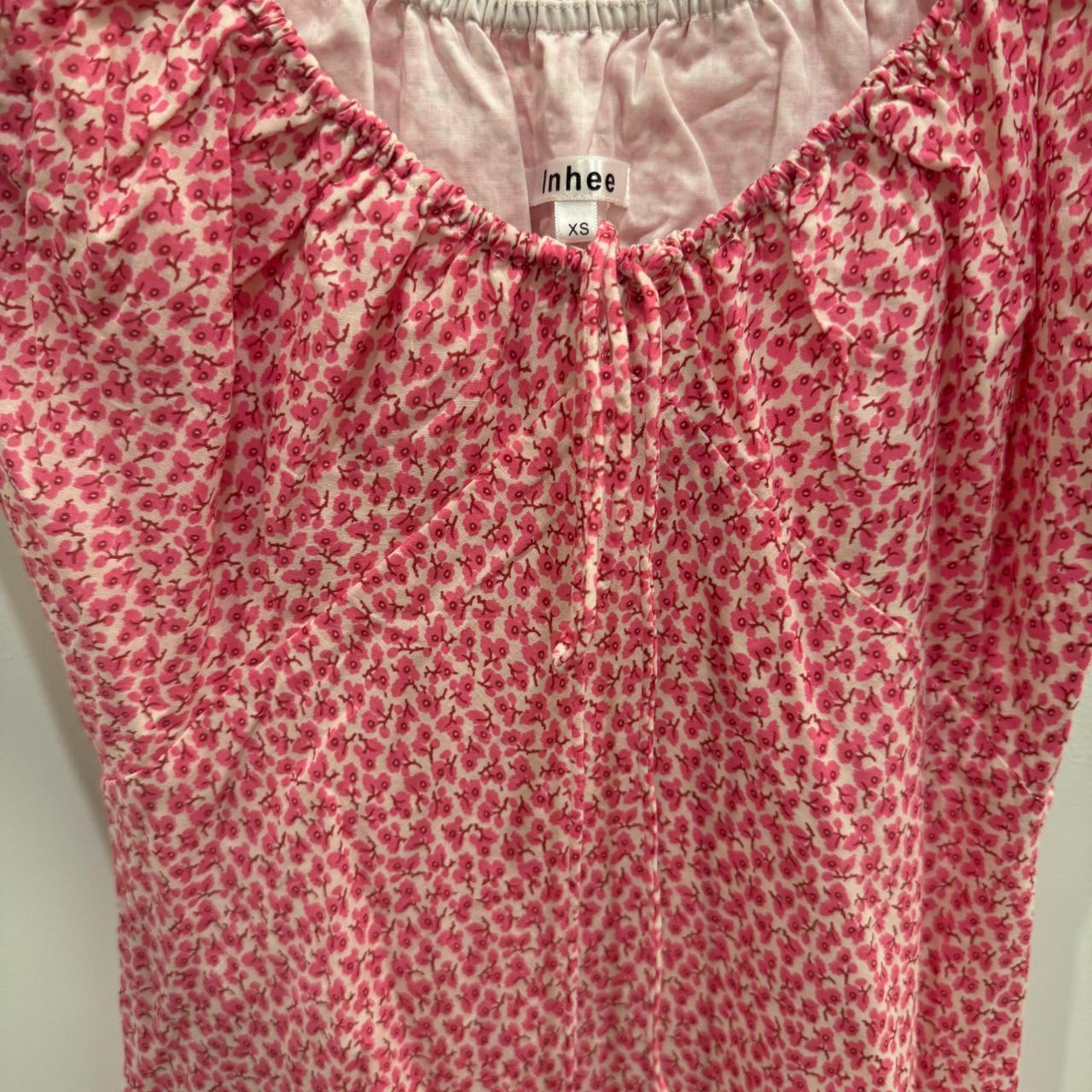 NWOT Sofia Dress Pink Cosmos Hillside Bloom Size... | Depop