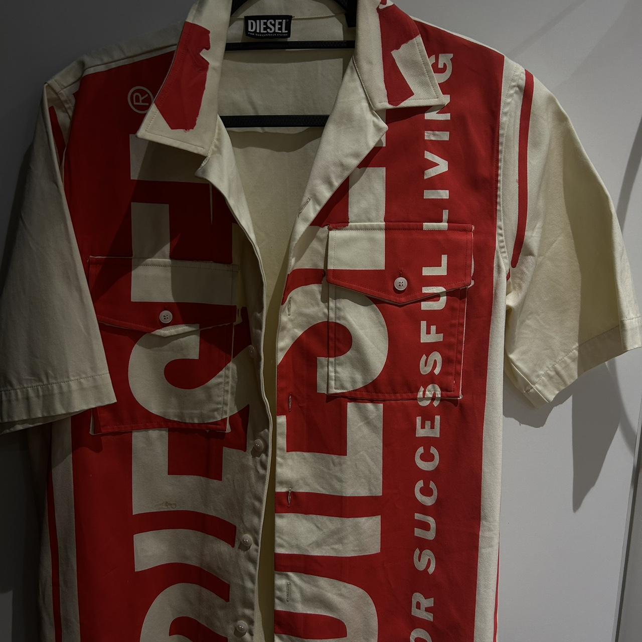 Diesel Shirt. worn once. Oversized size small. RRP -... - Depop