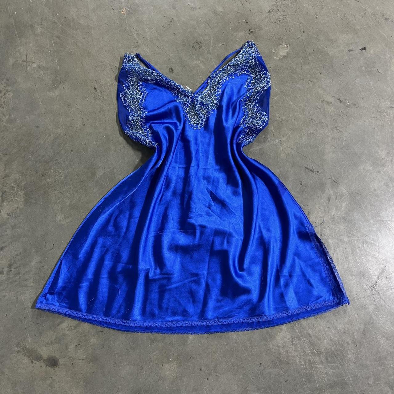 Victorias Secret Blue Lace Lingerie Slip Fairy Dress | Depop