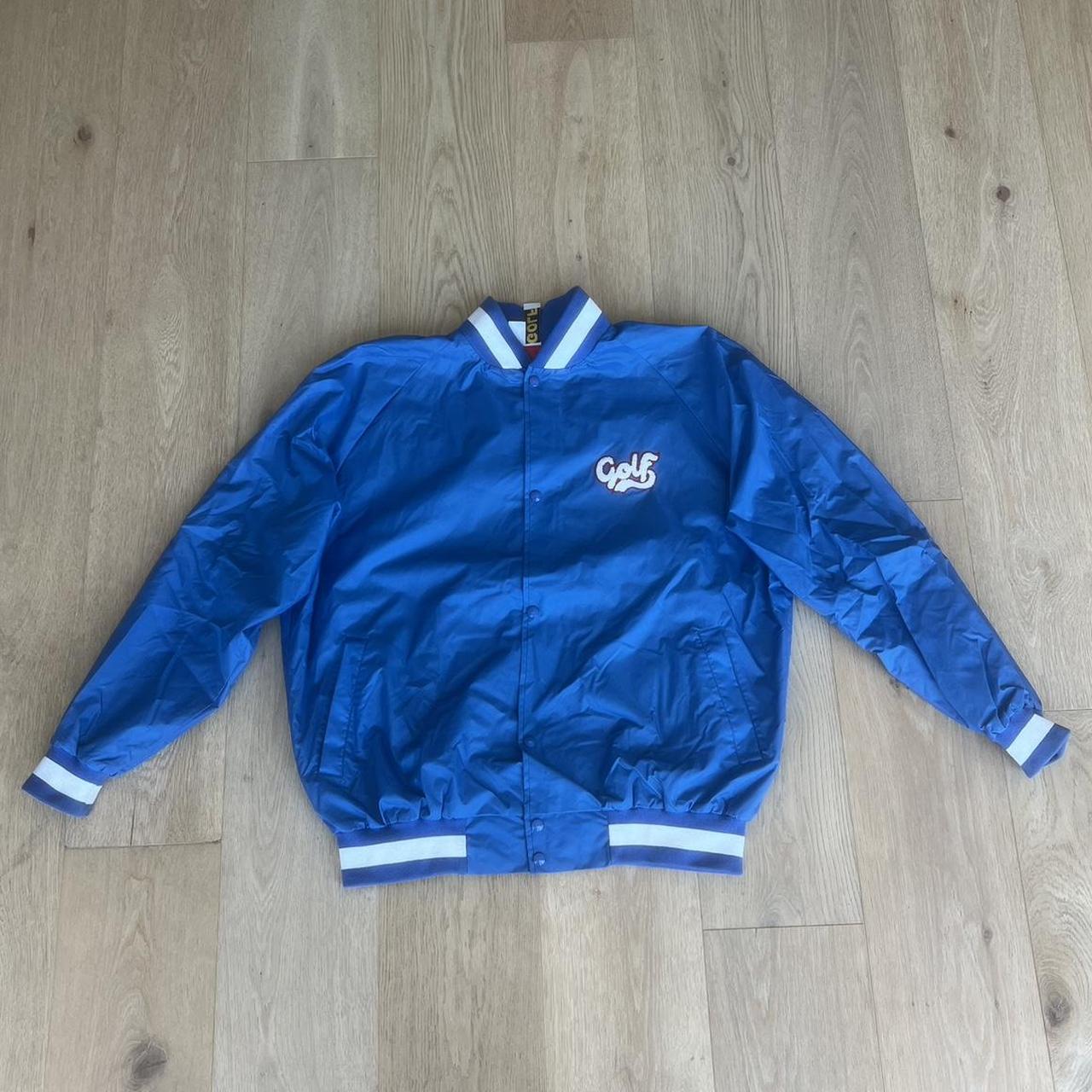 Golf Wang Cursive Script Varsity Jacket! Flawless! - Depop