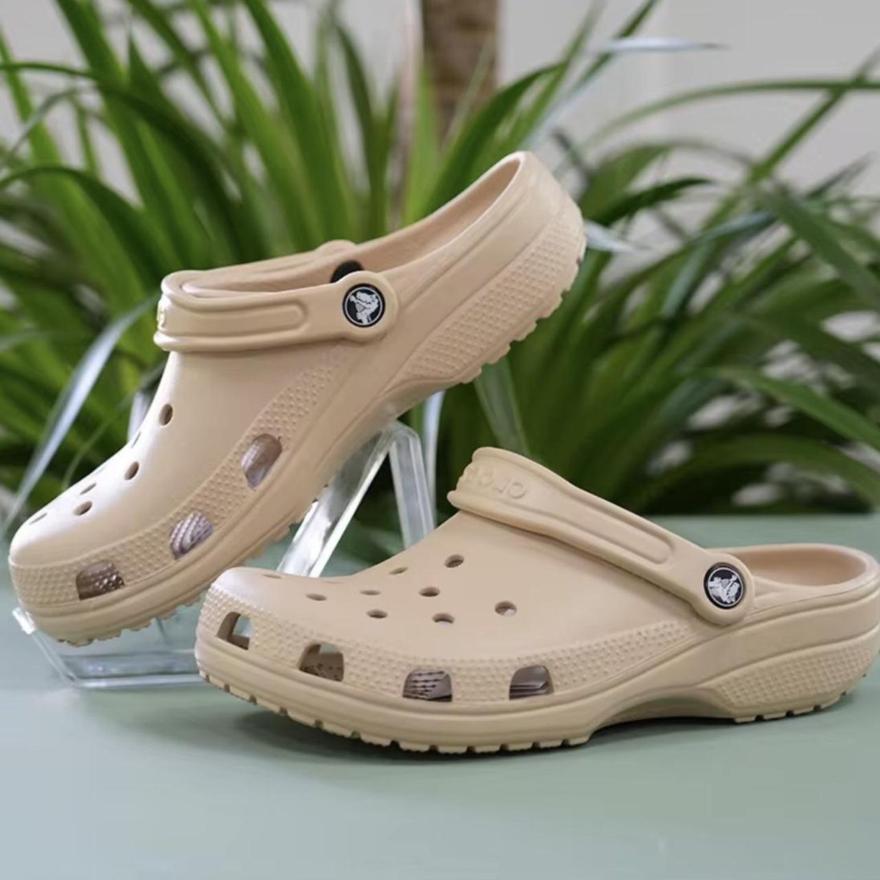 Tan Crocs classic clogs #clogs | Depop