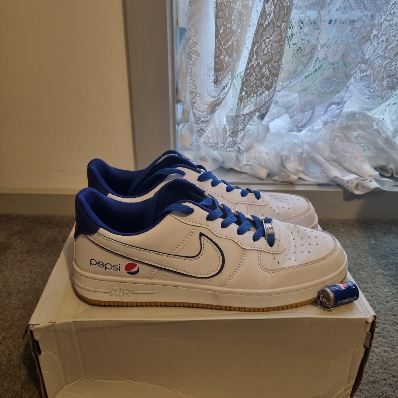 Pepsi af1 reps hardly worn size 10us hard shoe to find. - Depop