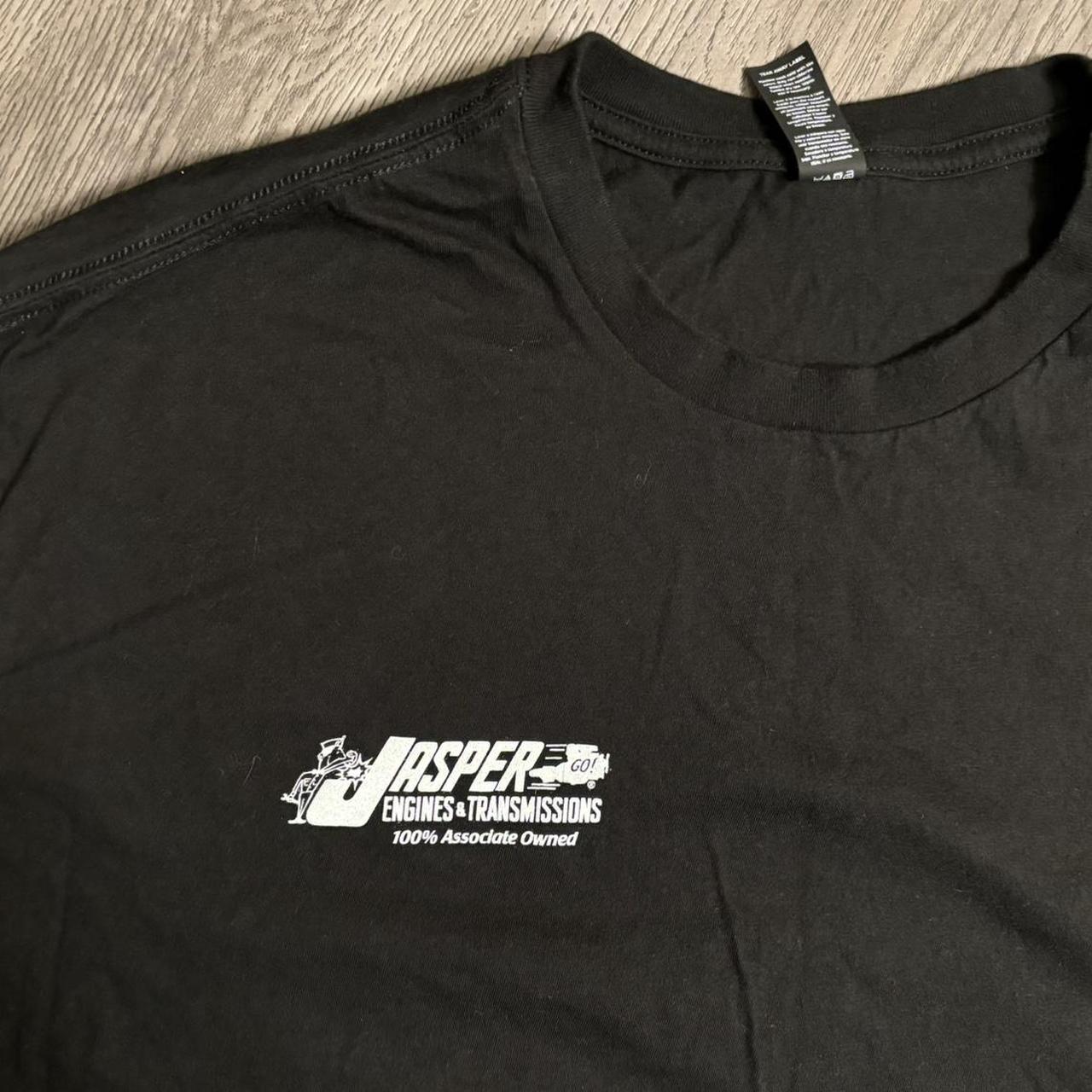 Jasper Engines & Transmissions Mens black and red... - Depop