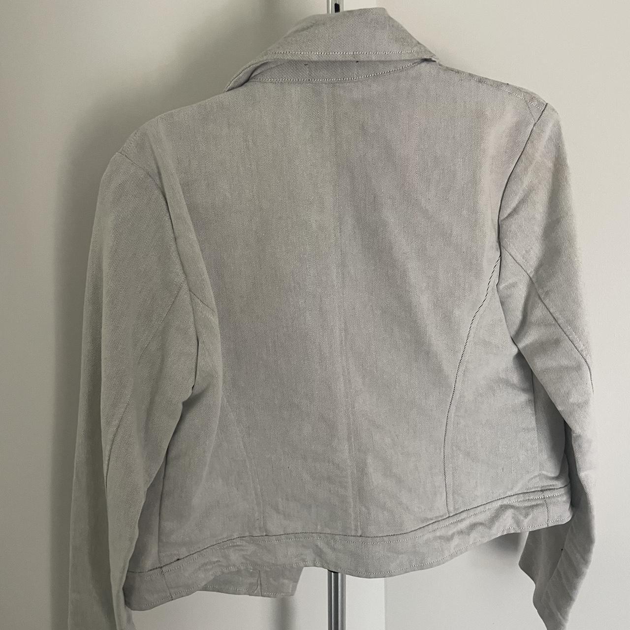 Dotti denim crop jacket. Size 10. Only worn once... - Depop