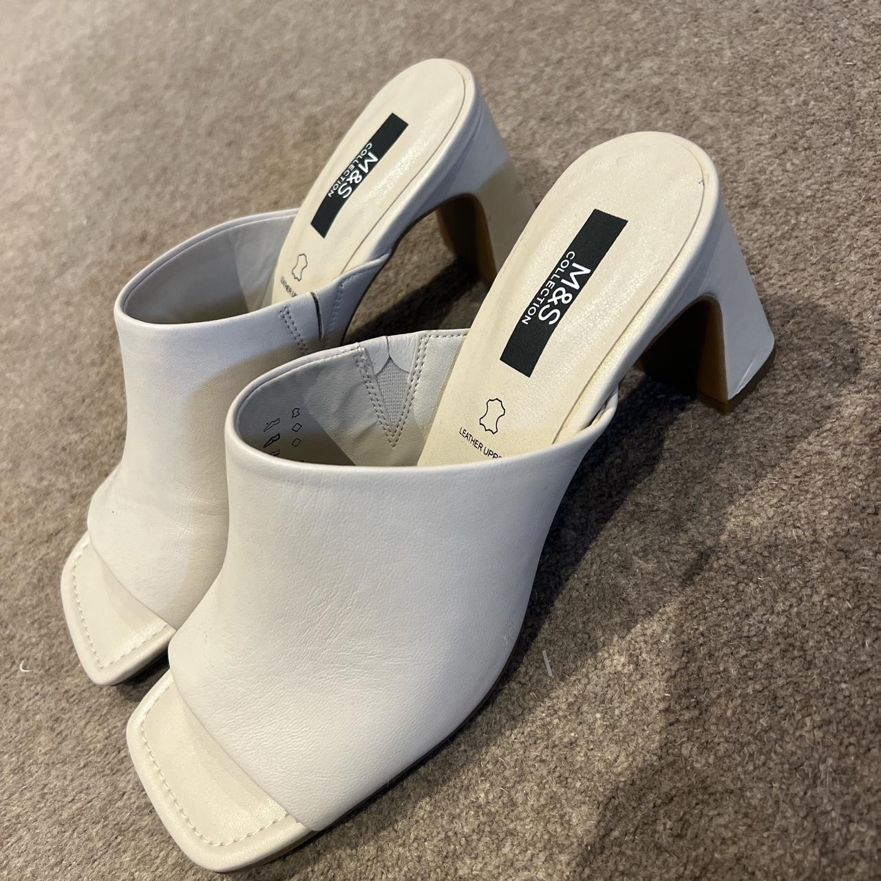 M&S Low Heeled Mules Worn Once, Great... - Depop