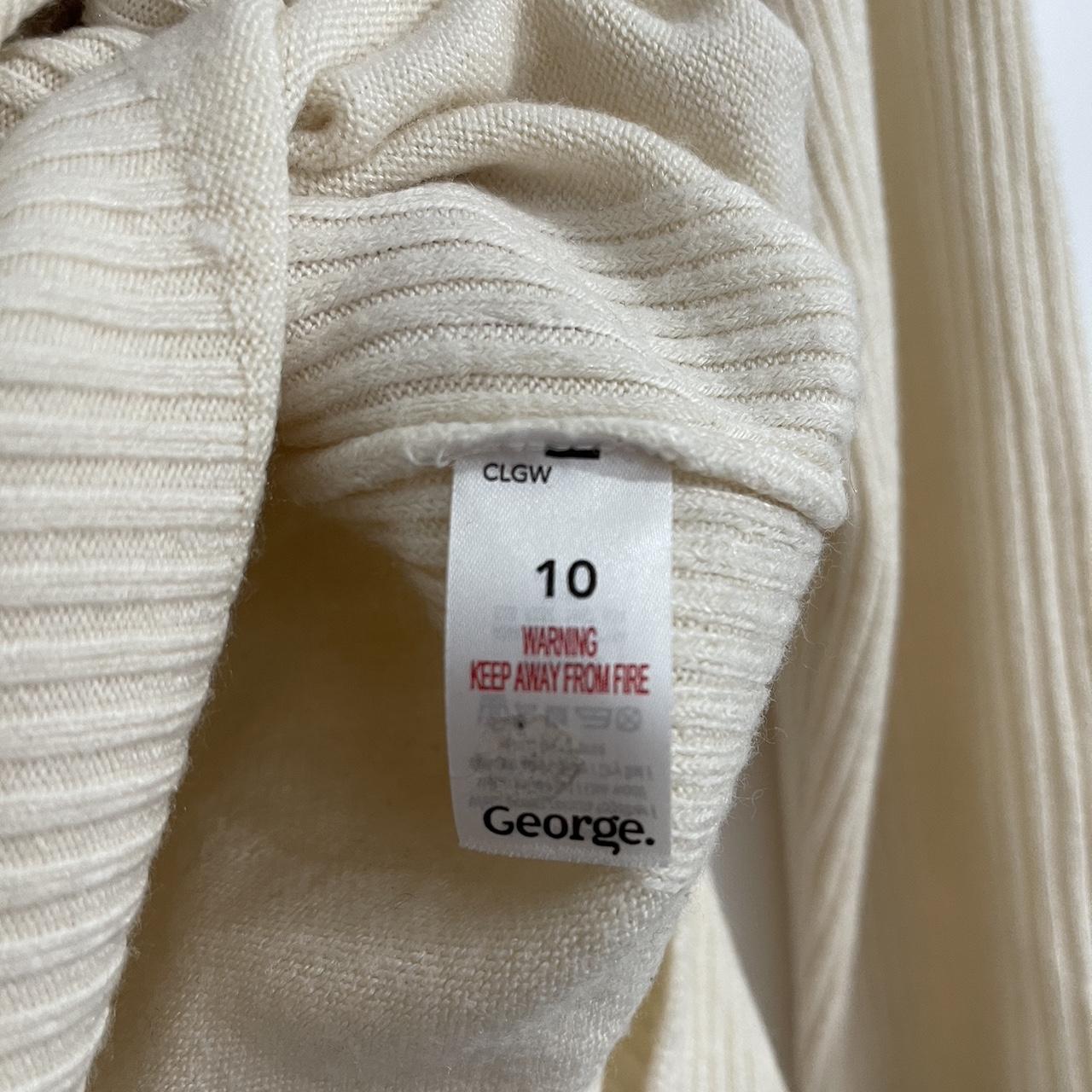 George Women's Cream and White Jumper | Depop
