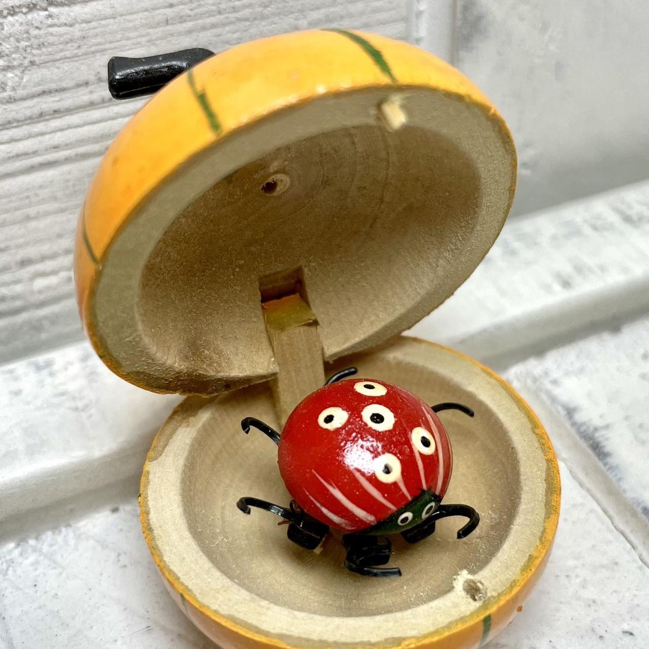 Pumpkin Shaped Toy With Dancing Ladybug Wiggle Bug... - Depop