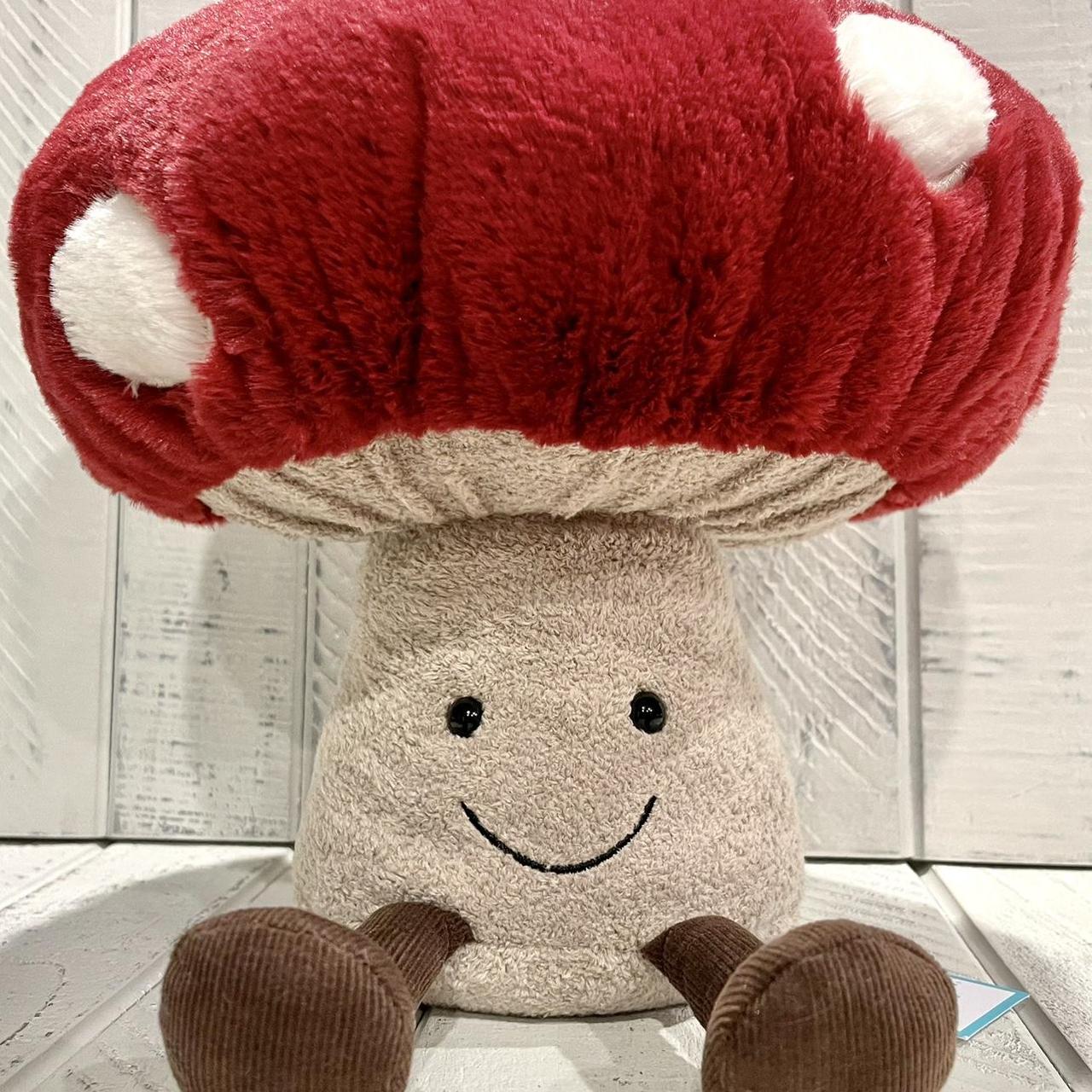 Jellycat London Amuseables Mushroom Red W/Spots... - Depop