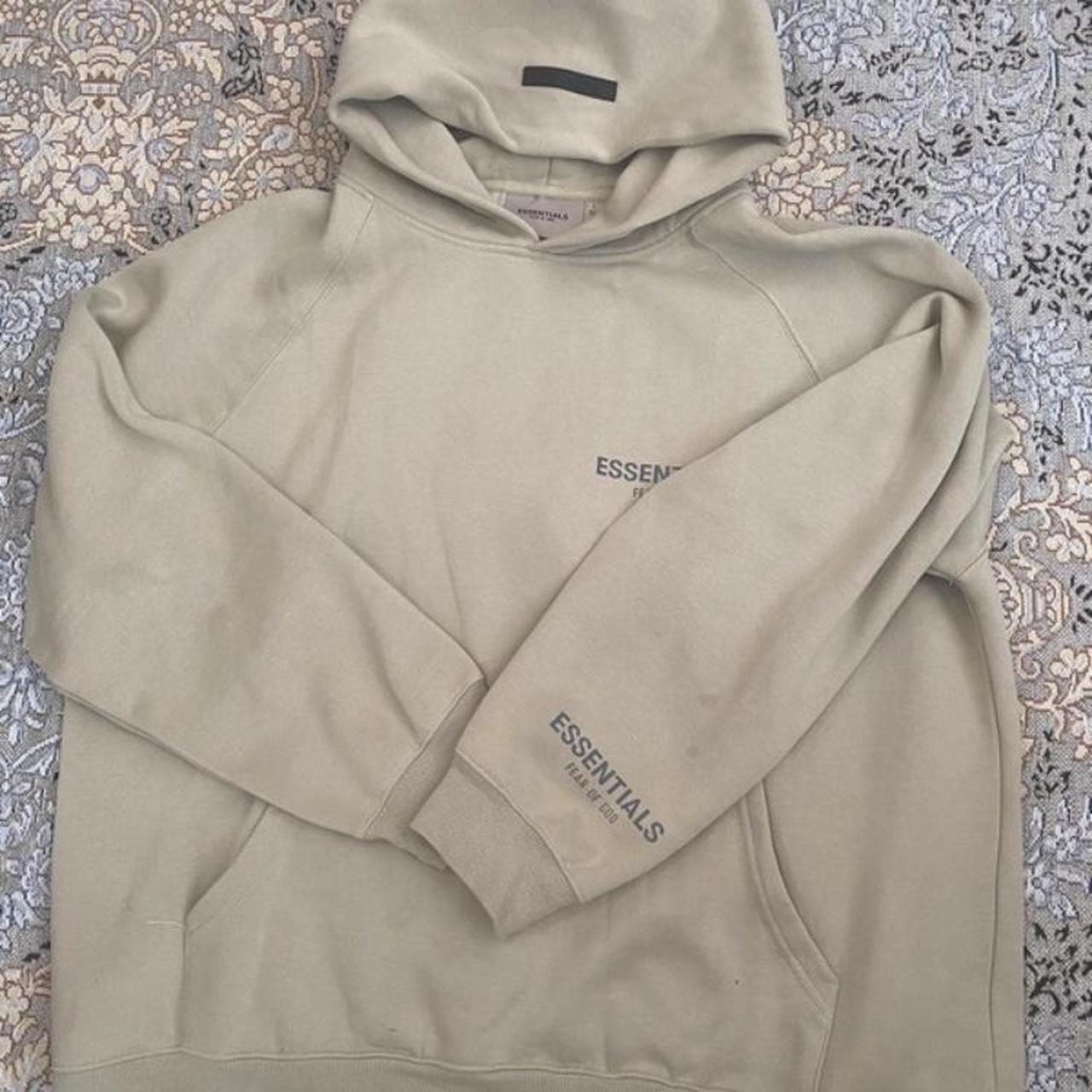 Macha green Essentials hoodie #essential #bargin - Depop