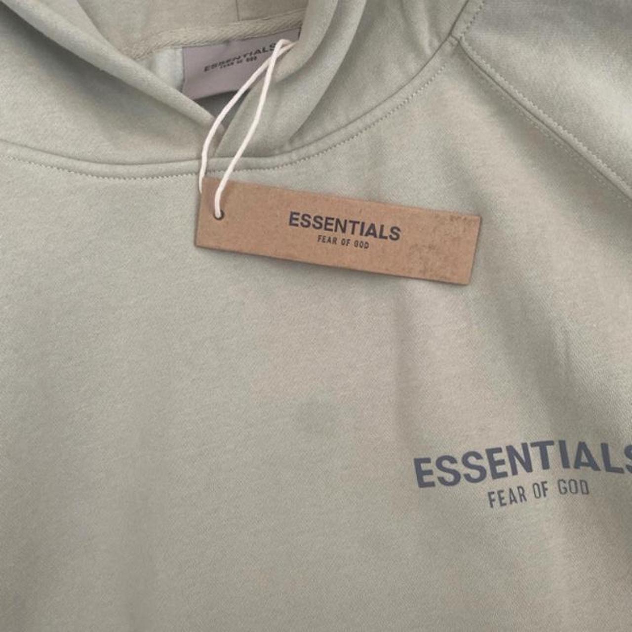 Macha green Essentials hoodie #essential #bargin - Depop
