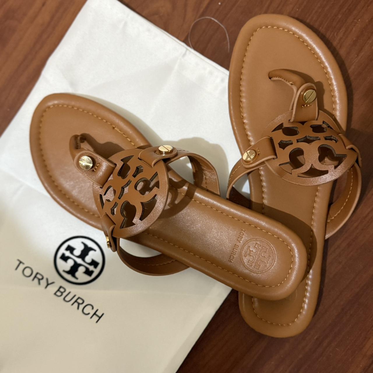 Tan Tory Burch sandals Never worn, grandmother... | Depop