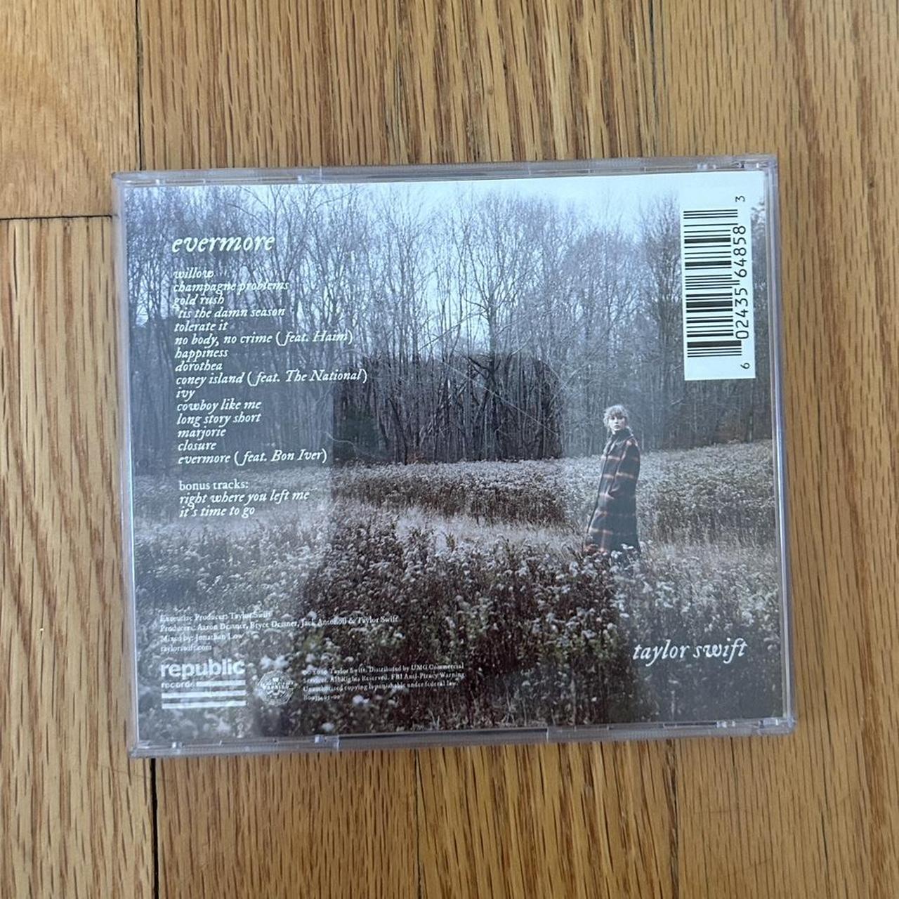 Taylor Swift “evermore” CD, in excellent condition - Depop