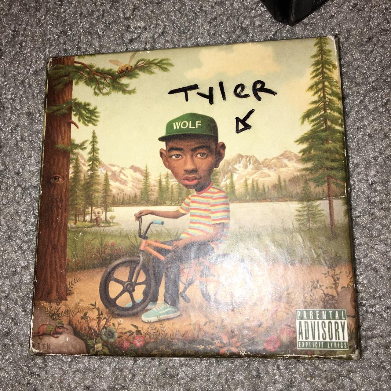 Signed autographed Tyler the creator wolf deluxe cd - Depop
