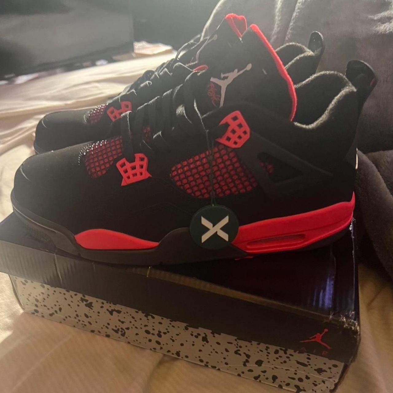 JORDAN 4 RED THUNDERS BRAND NEW, BOX INCLUDED - Depop