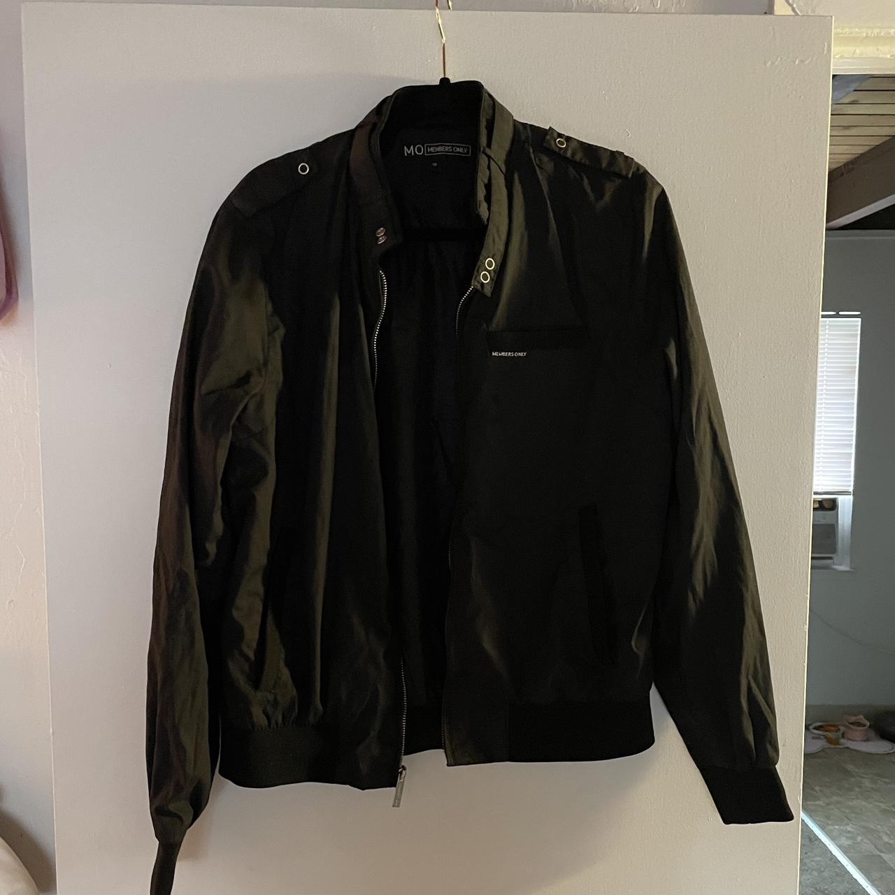 Members Only bomber jacket black size M Only worn a... | Depop