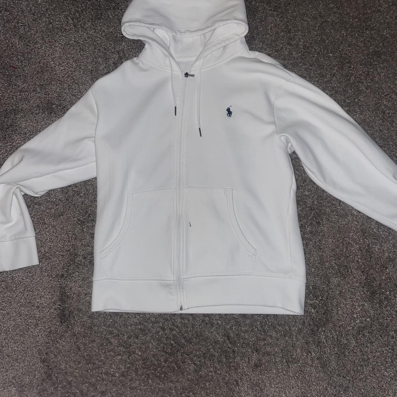 White Polo jacket - Depop