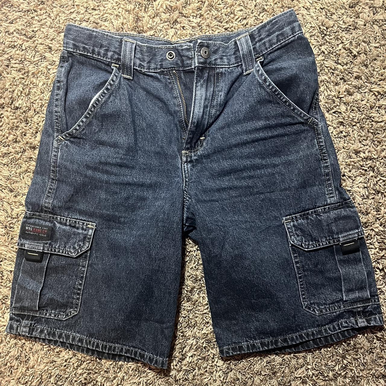 Wrangler jorts, kids/women's size, The waist is... - Depop
