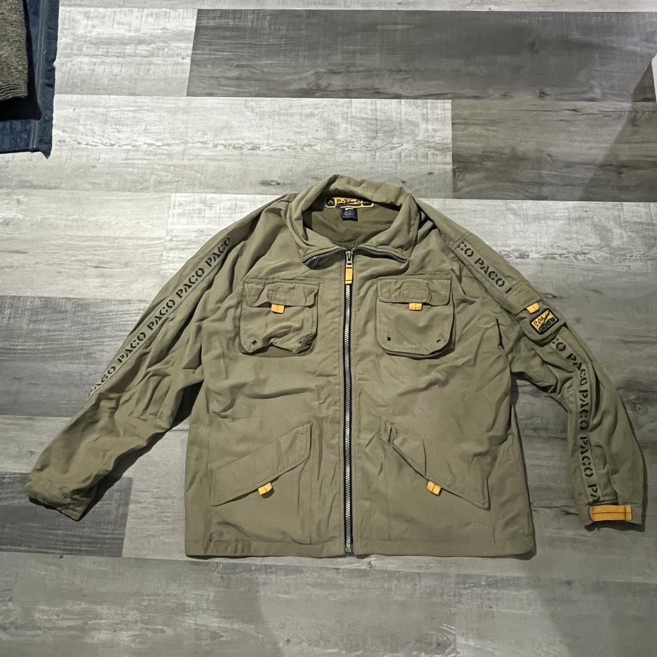Y2K Paco Military Style Jacket Size L Brand... - Depop