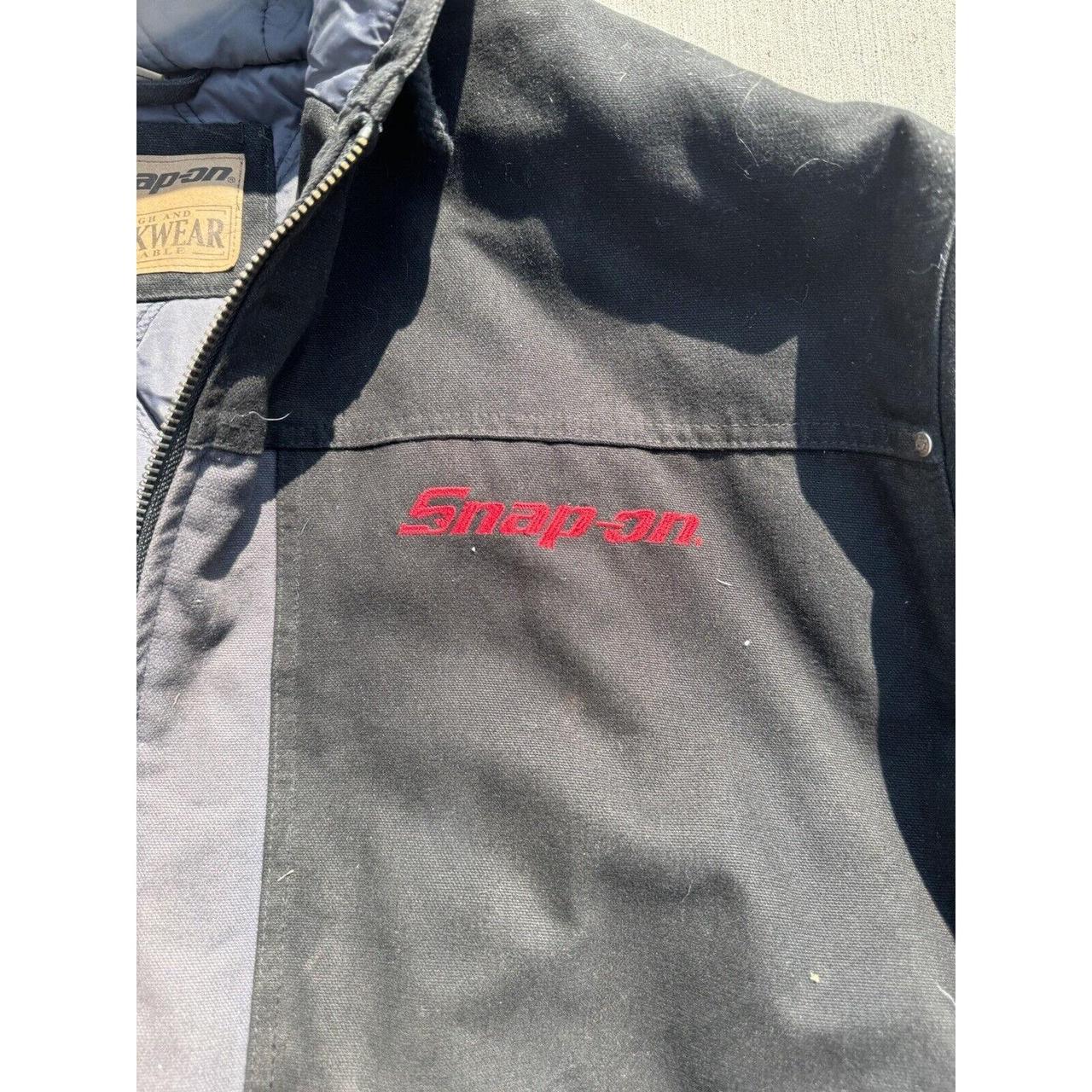This vintage Snap-On Tools men's canvas jacket is a... - Depop