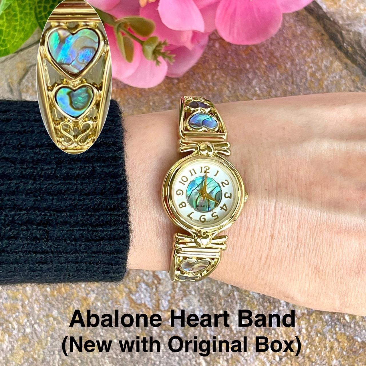 Vintage Gold Avon Heart Bracelet Watch (Working)... | Depop