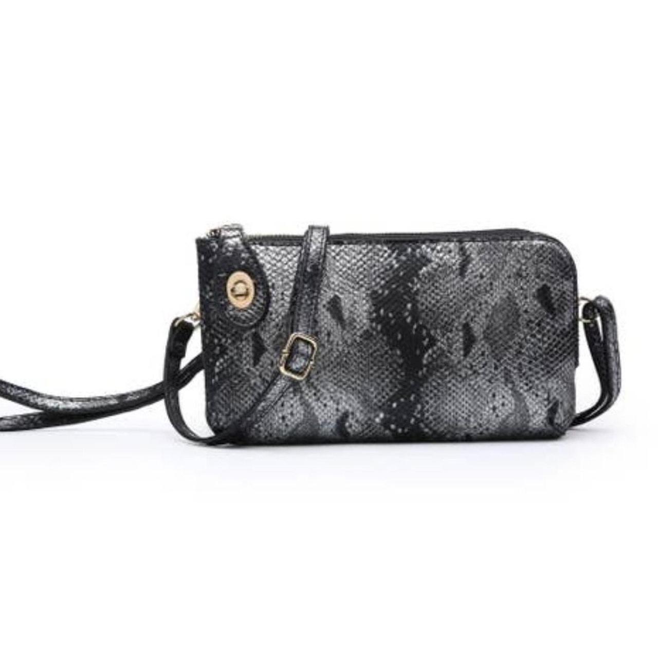 Python Print Twist Lock Clutch Crossbody Wristlet... | Depop