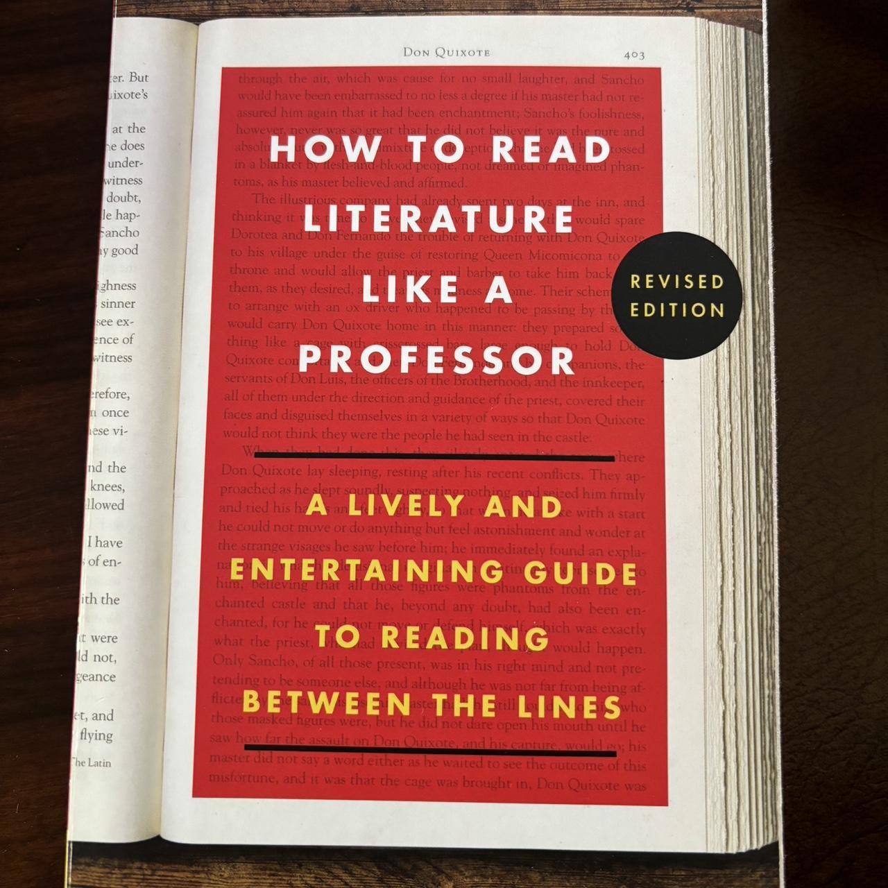 How to read literature like a professor about... - Depop