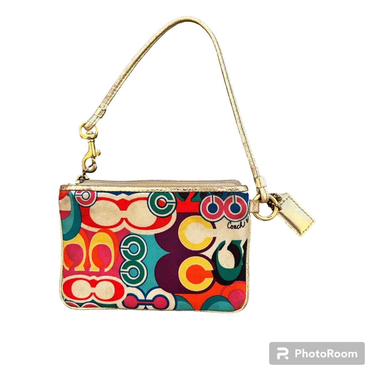 Coach wristlet early 2000s poppy collection - Depop