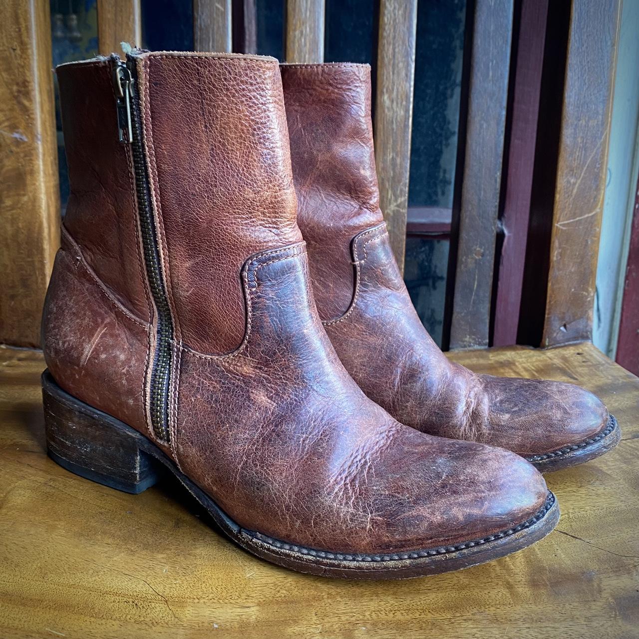 Freebird by Steven Austin Boot, Distressed Rustic... - Depop