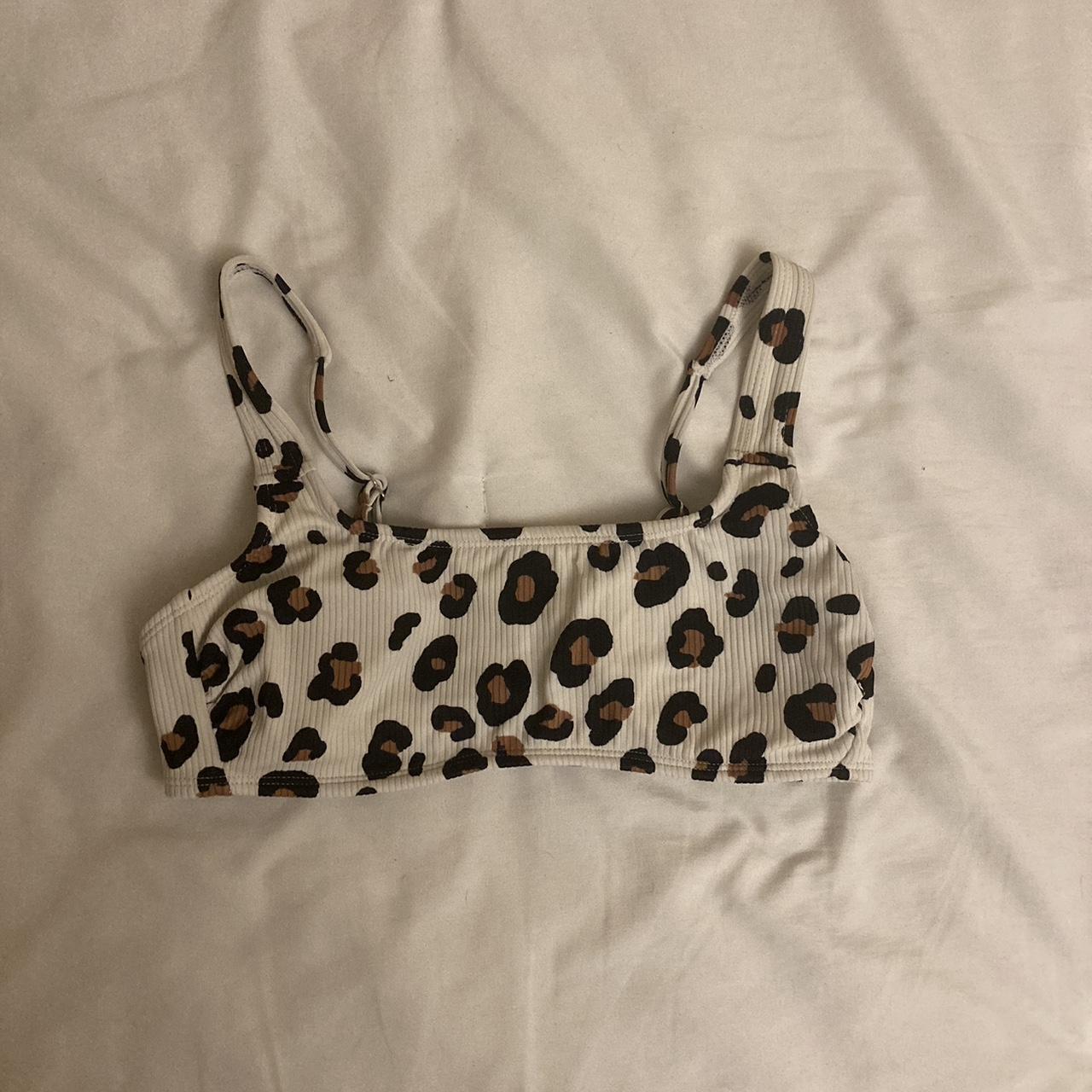 xhilaration cheetah print bathing suit top ~worn a... - Depop