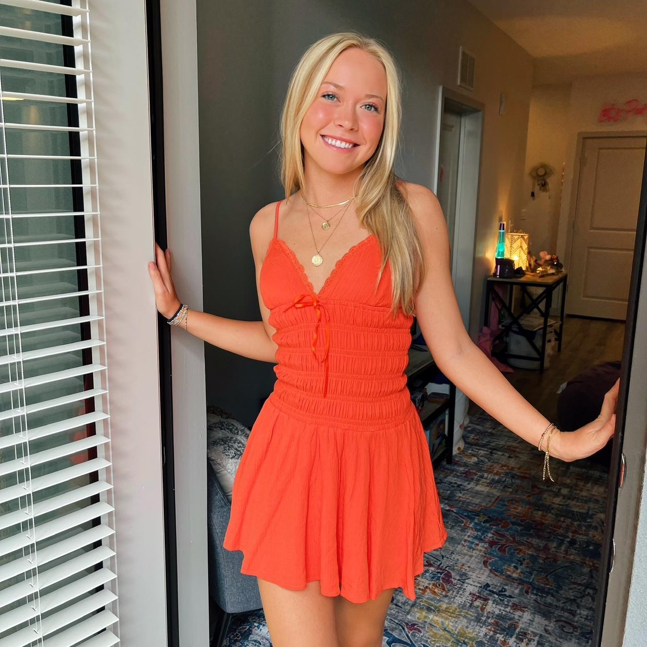 Isabelle's Cabinet Girls Night Smocked Mini... - Depop