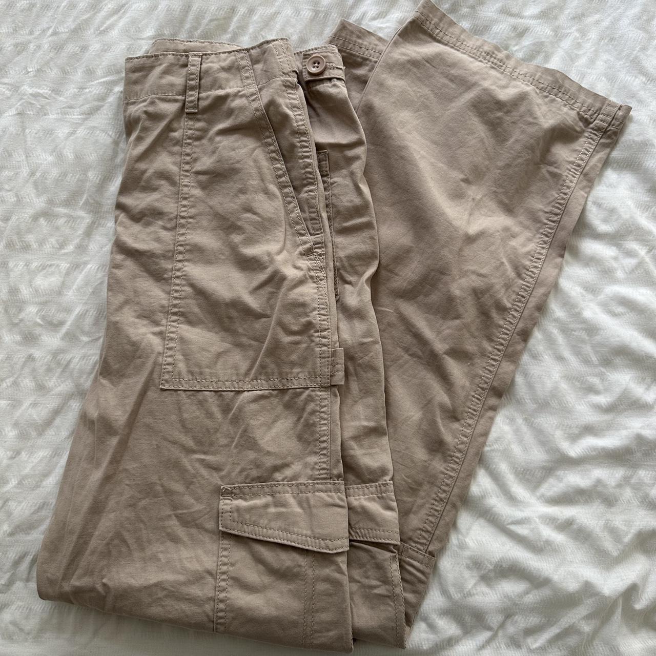 SUPRE CARGO PANTS - tan coloured only been worn a... - Depop