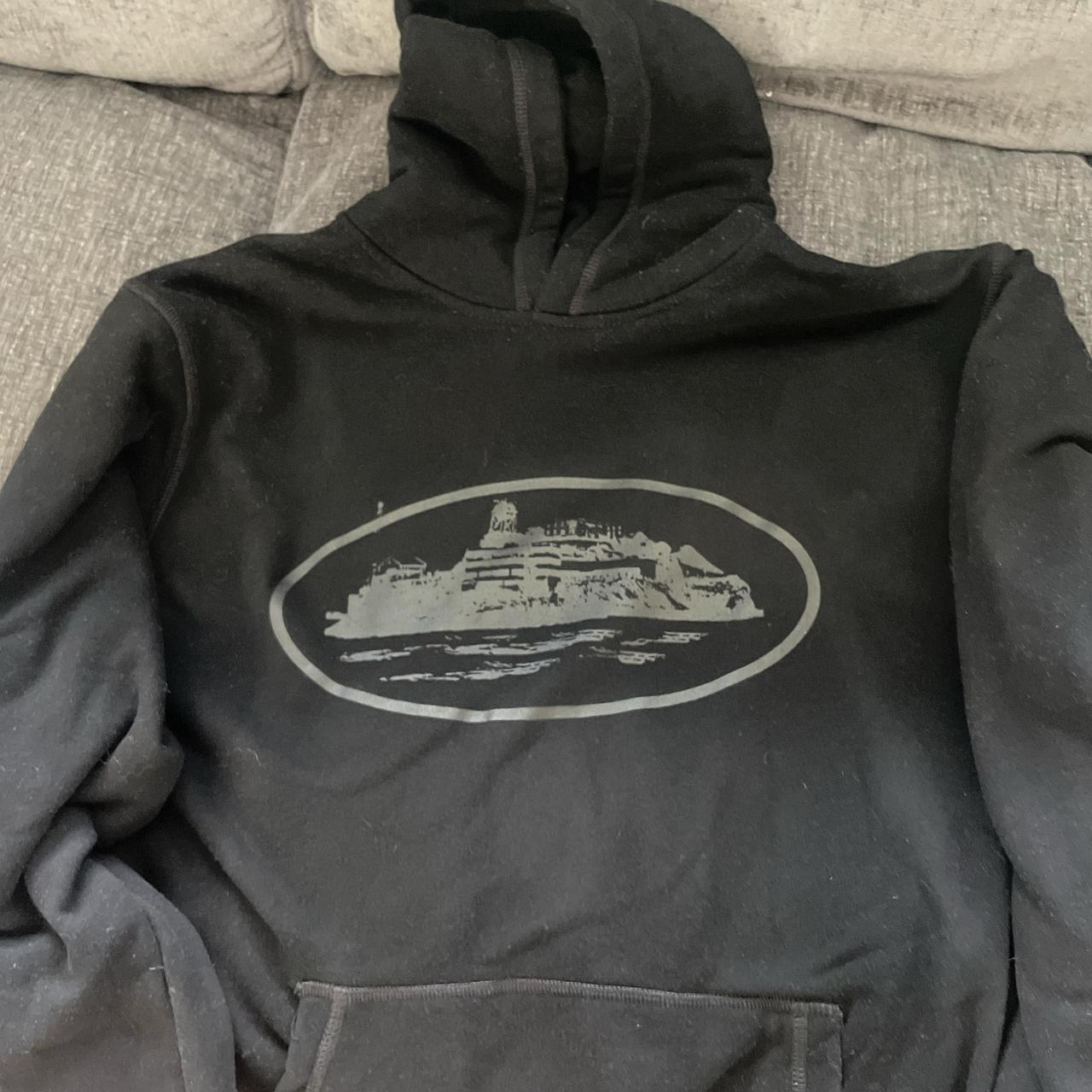 Cortiez black hoodie Barely worn Medium Open for... - Depop