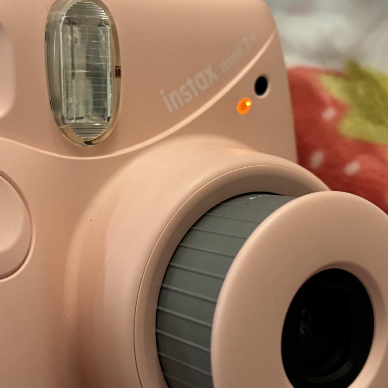 Pink Instax mini 7 + with Pink Carrying Case Used... - Depop