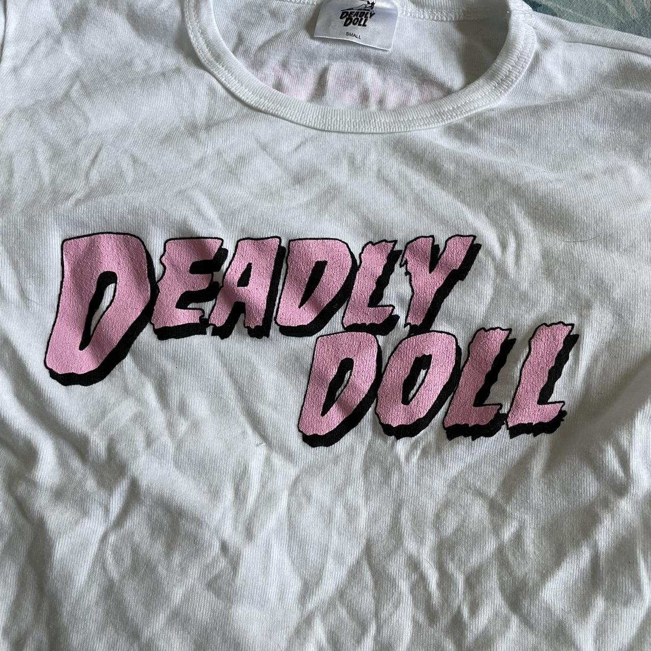 Chrome Hearts Women's White and Pink T-shirt | Depop