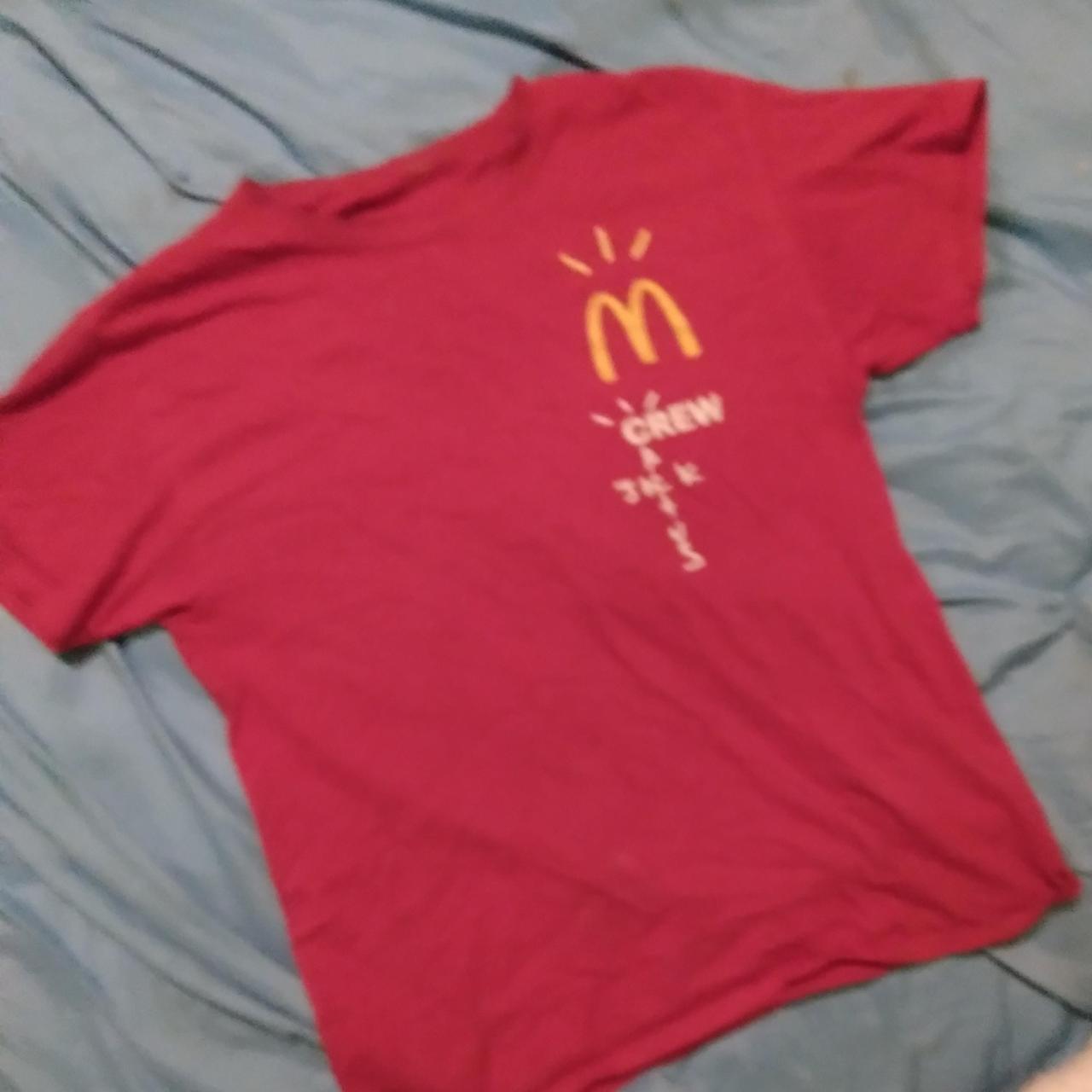 Red Cactus Jack McDonald's shirt - Depop