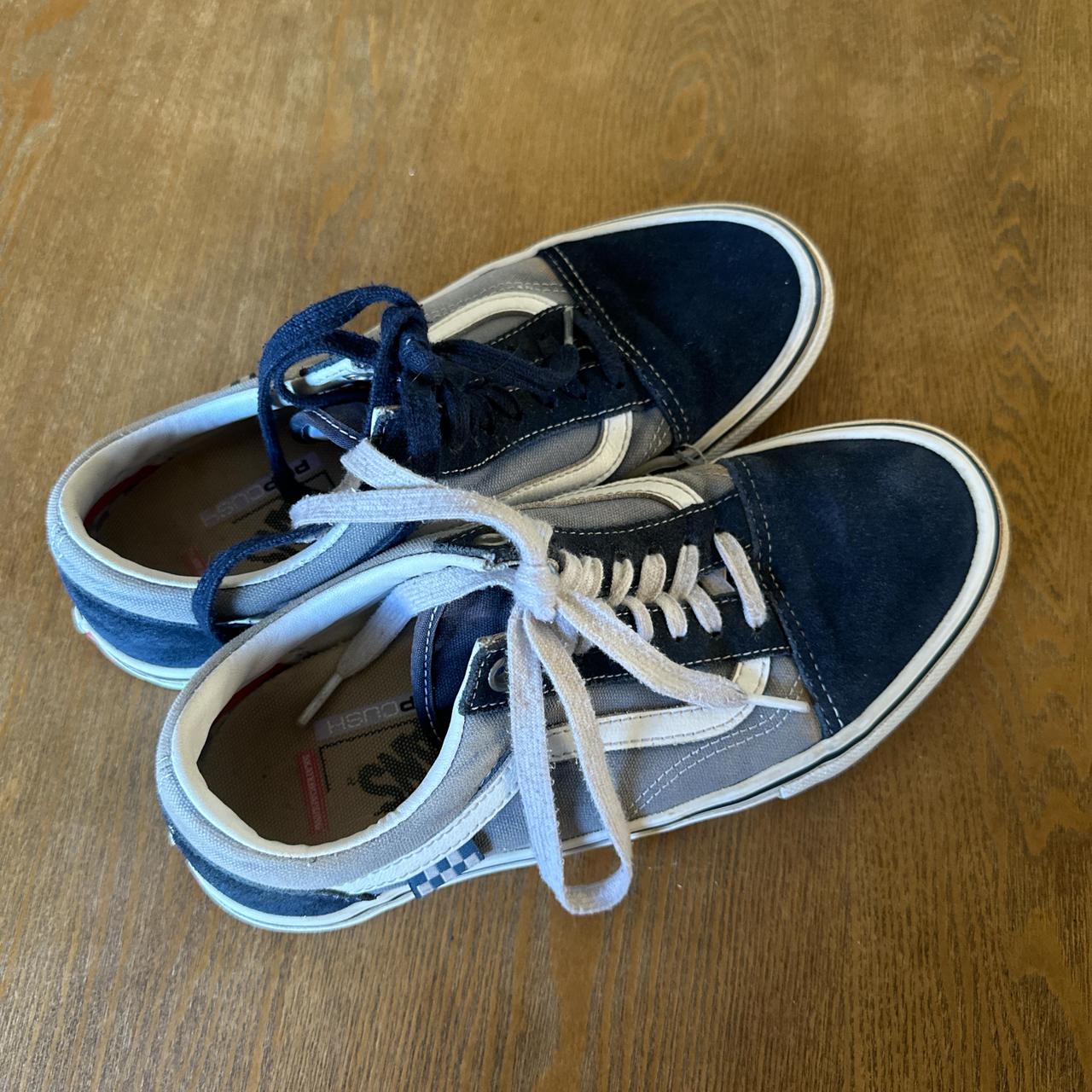 Vans Pop Cush Skateboarding shoes, size 7.5. Canvas... - Depop