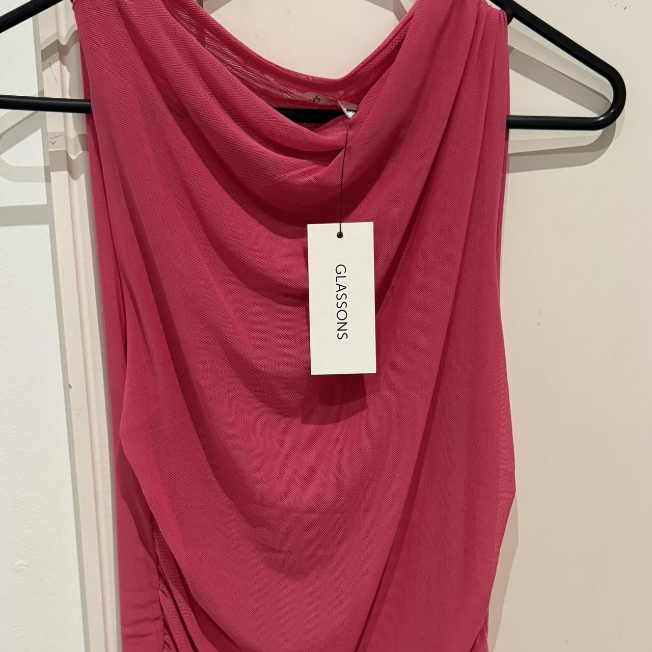Glassons High Neck Layered Mesh Top Colour:... | Depop