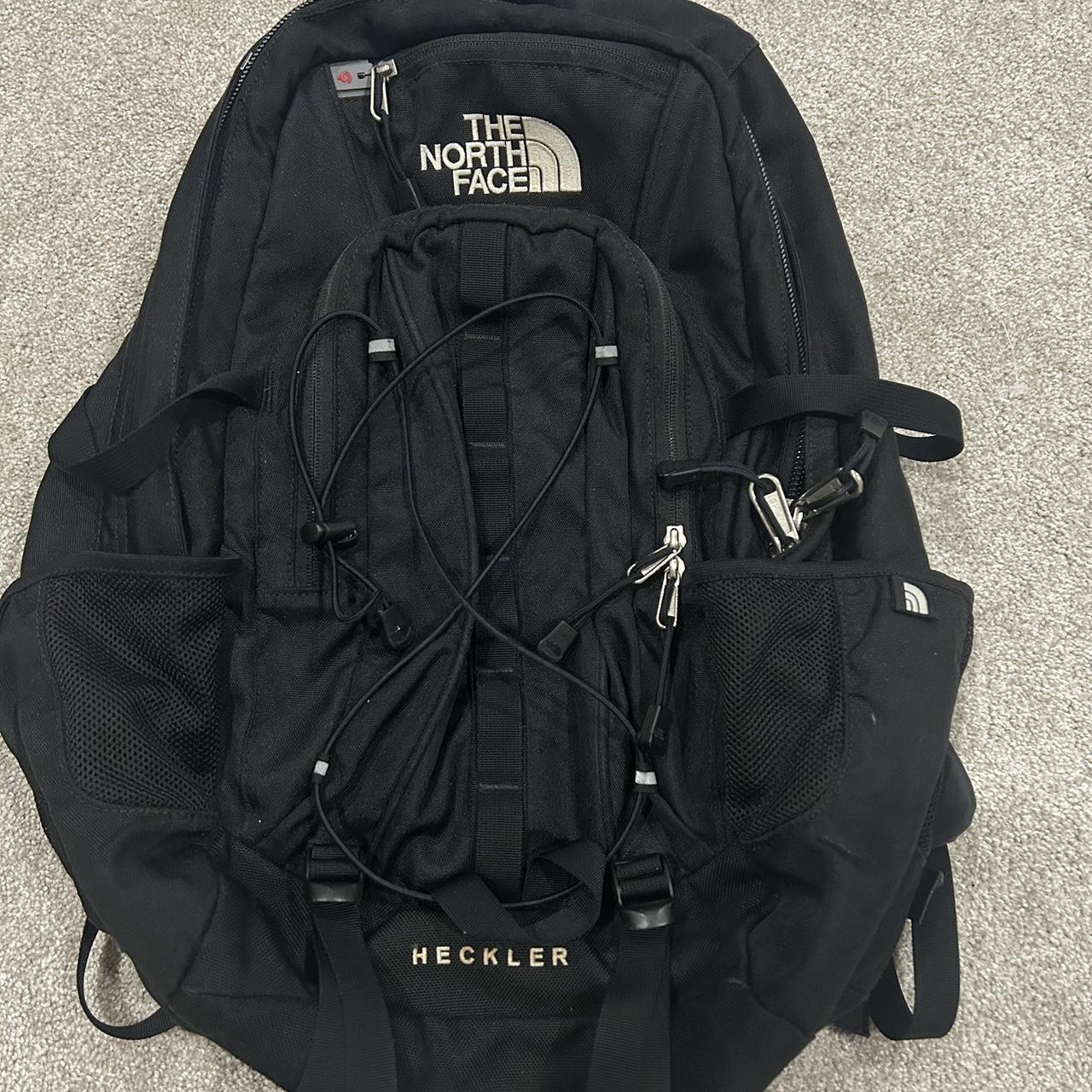 The North Face Heckler Backpack in Black, in great... - Depop